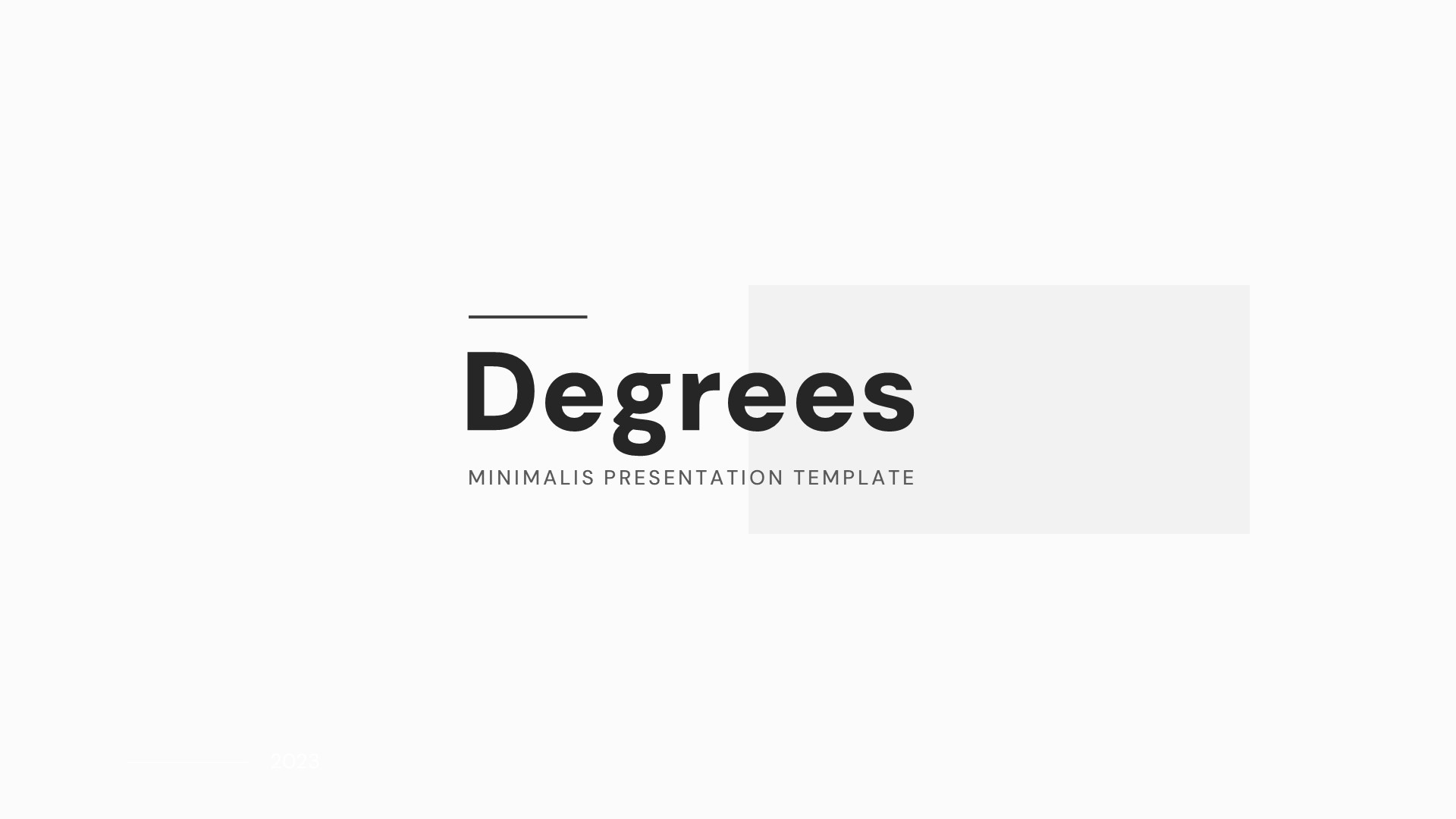 Degrees - Minimal PowerPoint Template, Presentation Templates ...