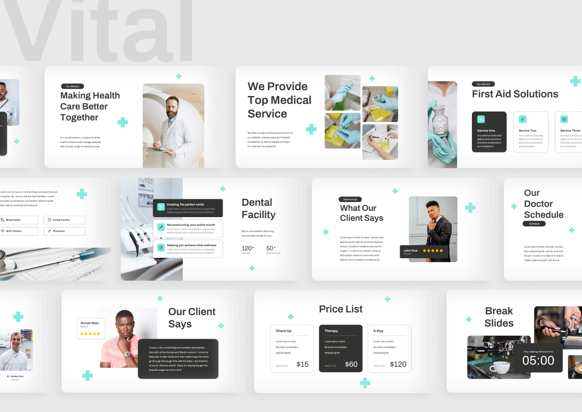 Vital - Medical Keynote Presentation, Presentation Templates | GraphicRiver