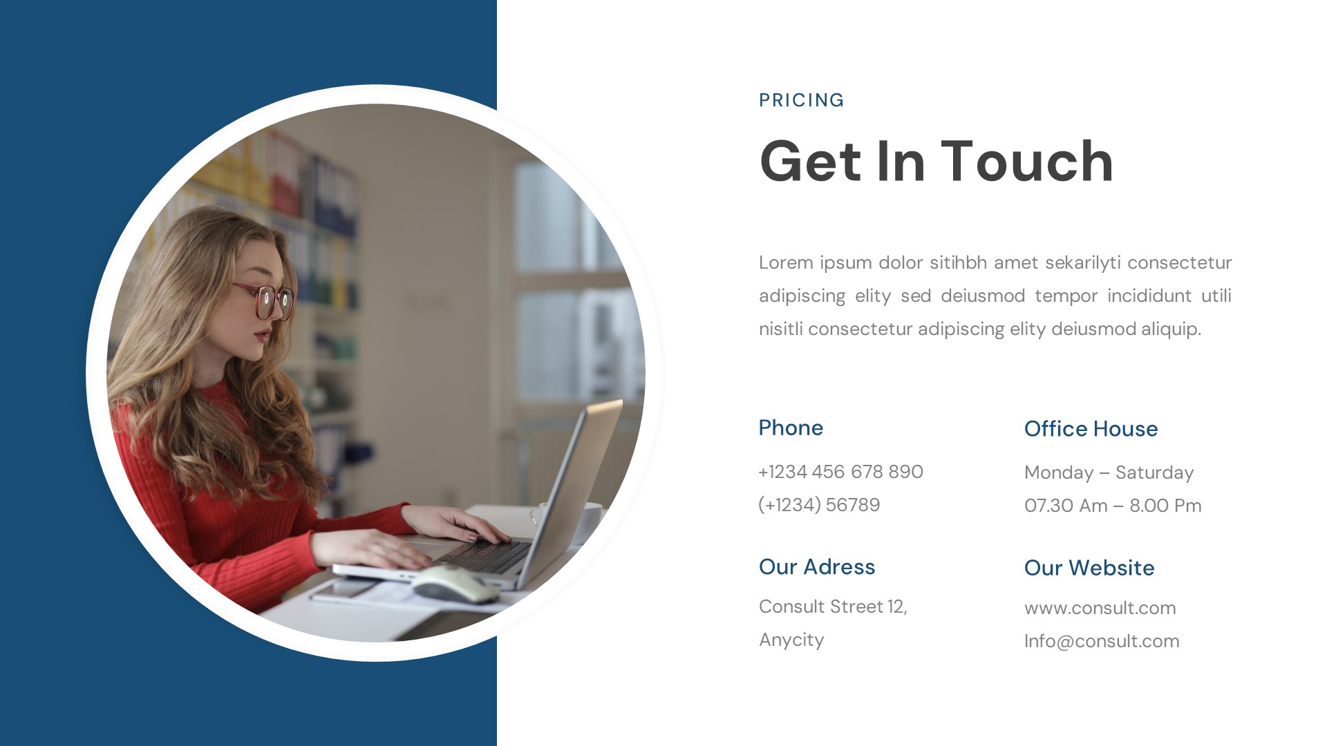 Consult – Business Consulting PowerPoint Template, Presentation Templates