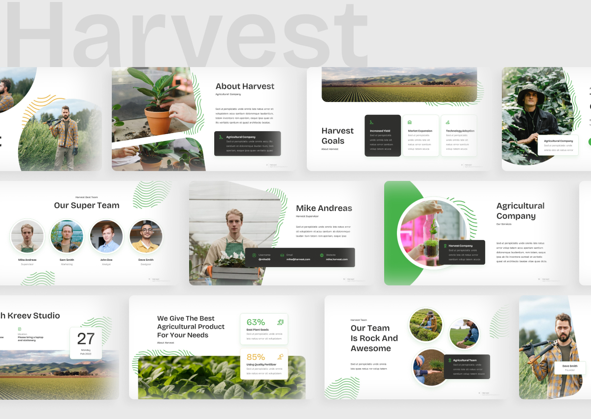 Harvest - Agriculture PowerPoint Presentation, Presentation Templates