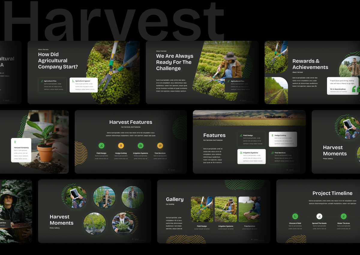 Harvest - Agriculture PowerPoint Presentation, Presentation Templates