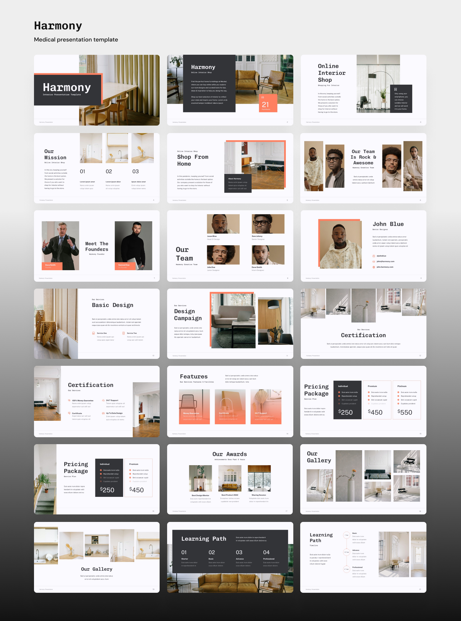 Harmony - Interior PowerPoint Presentation, Presentation Templates