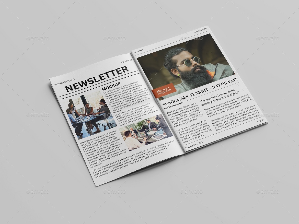 Newspaper Mockup, Graphics | GraphicRiver