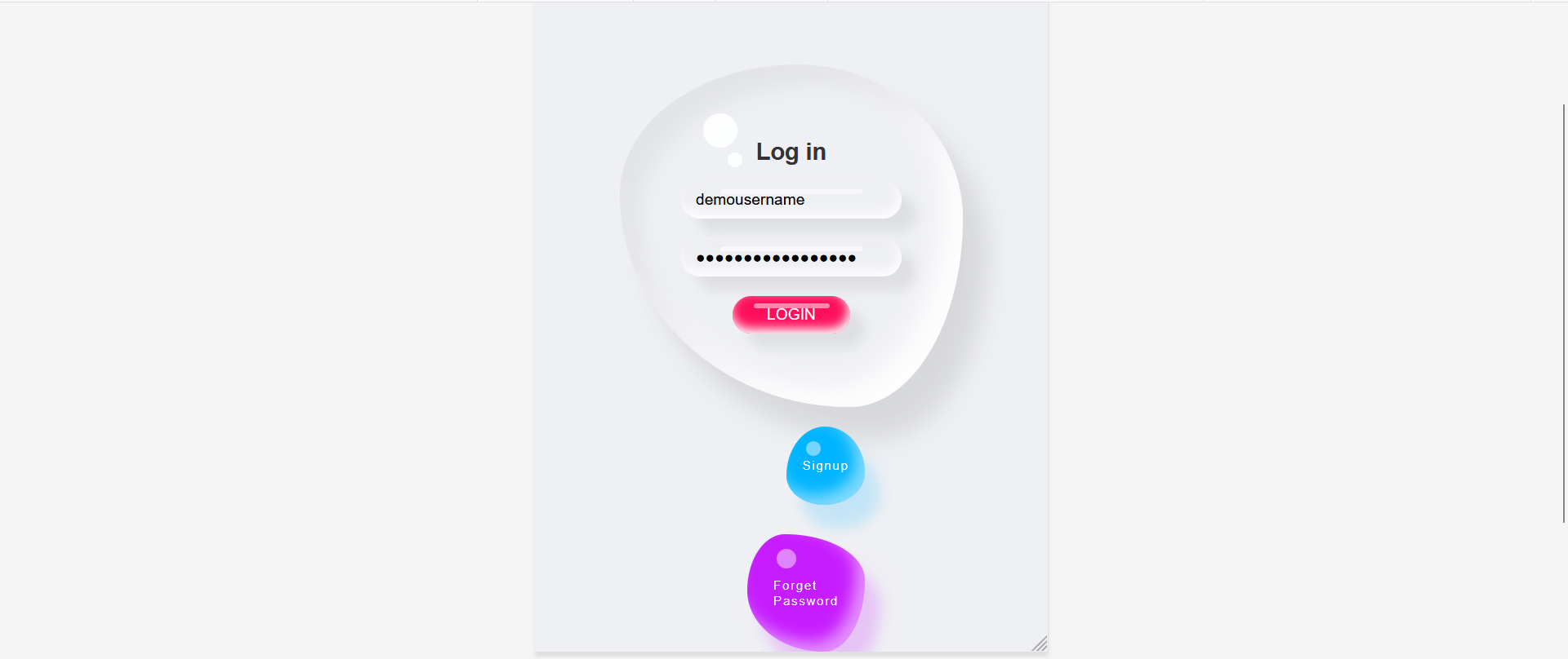 Water Droplet Login Form by navnneetjakhar | CodeCanyon