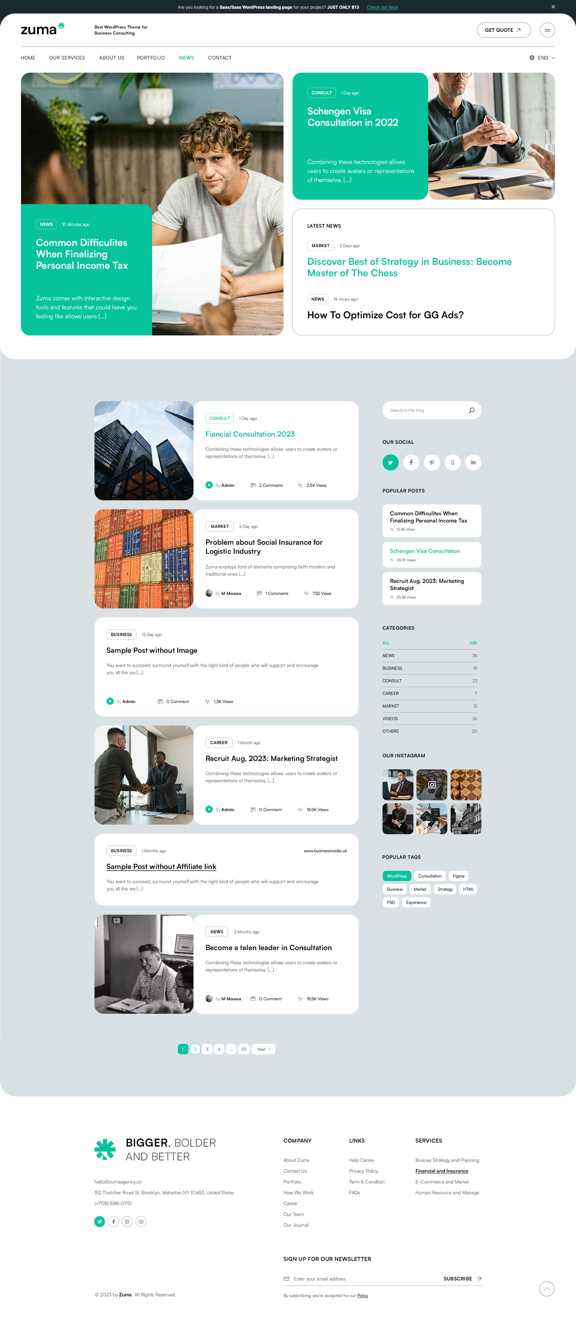 Zuma - Creative & Multipurpose PSD Template by LoganDang | ThemeForest