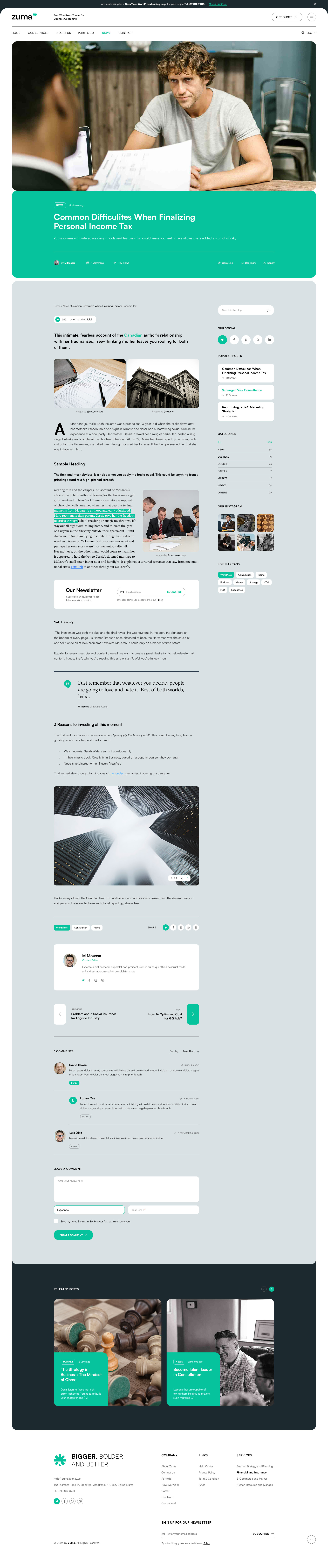 Zuma - Creative & Multipurpose PSD Template by LoganDang | ThemeForest