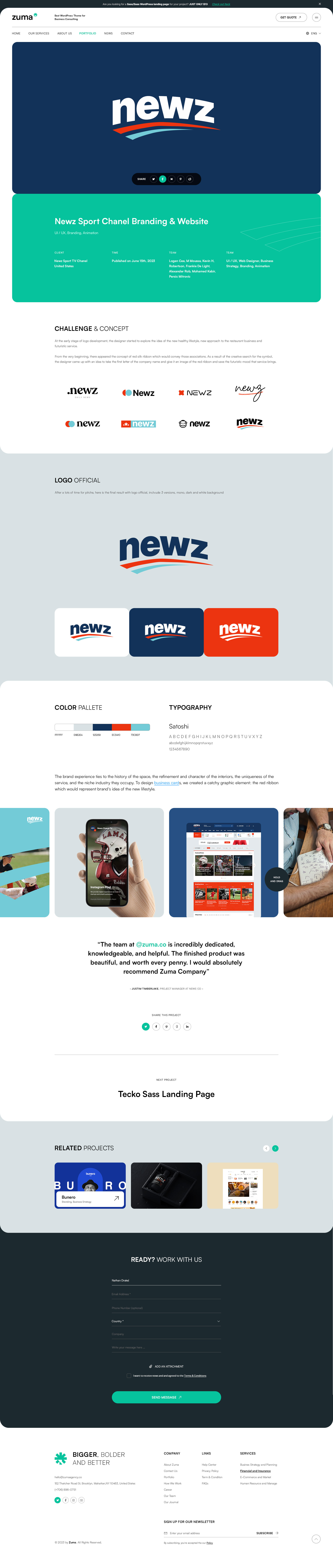 Zuma - Creative & Multipurpose PSD Template by LoganDang | ThemeForest