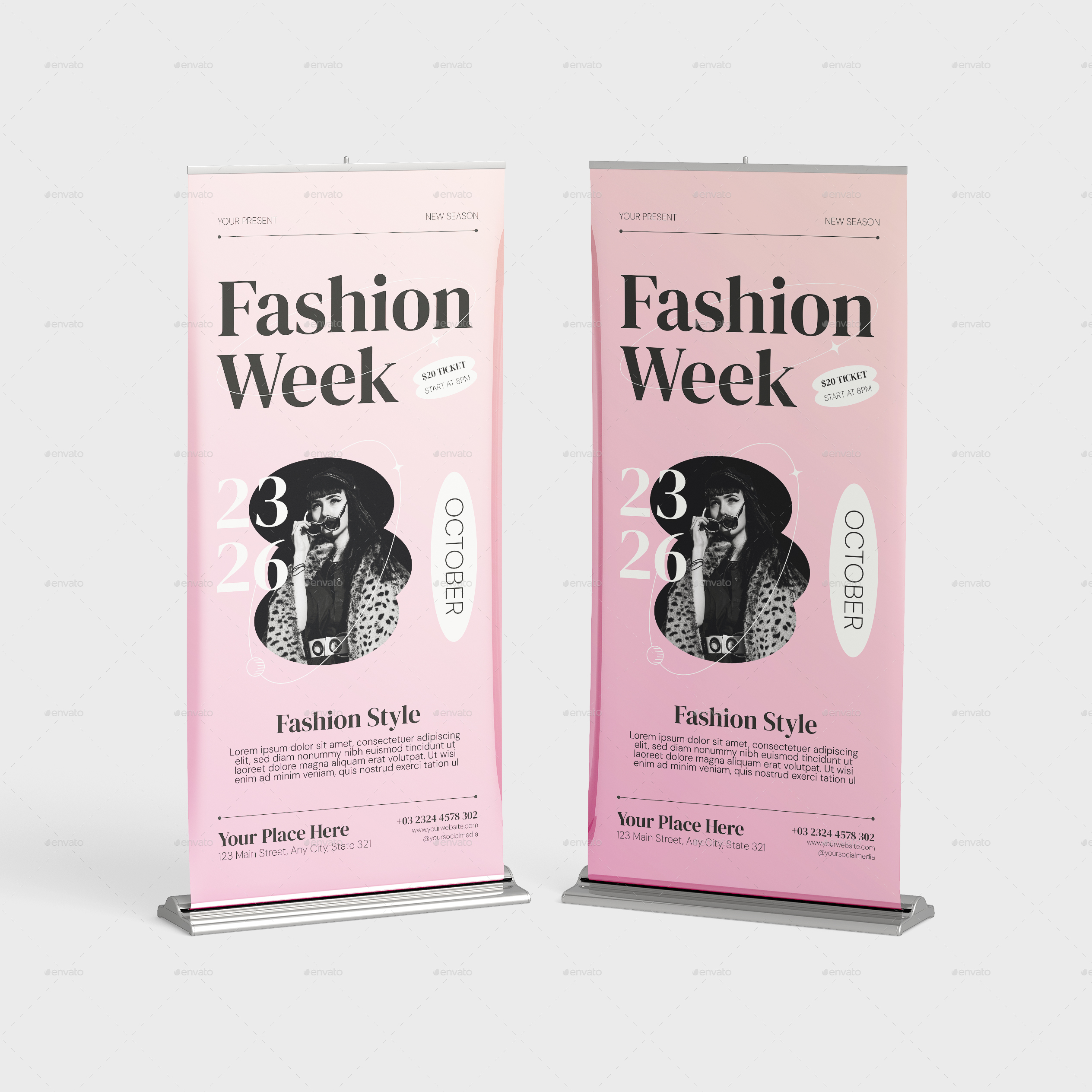 Gradient Fashion Week Banner, Print Templates | GraphicRiver