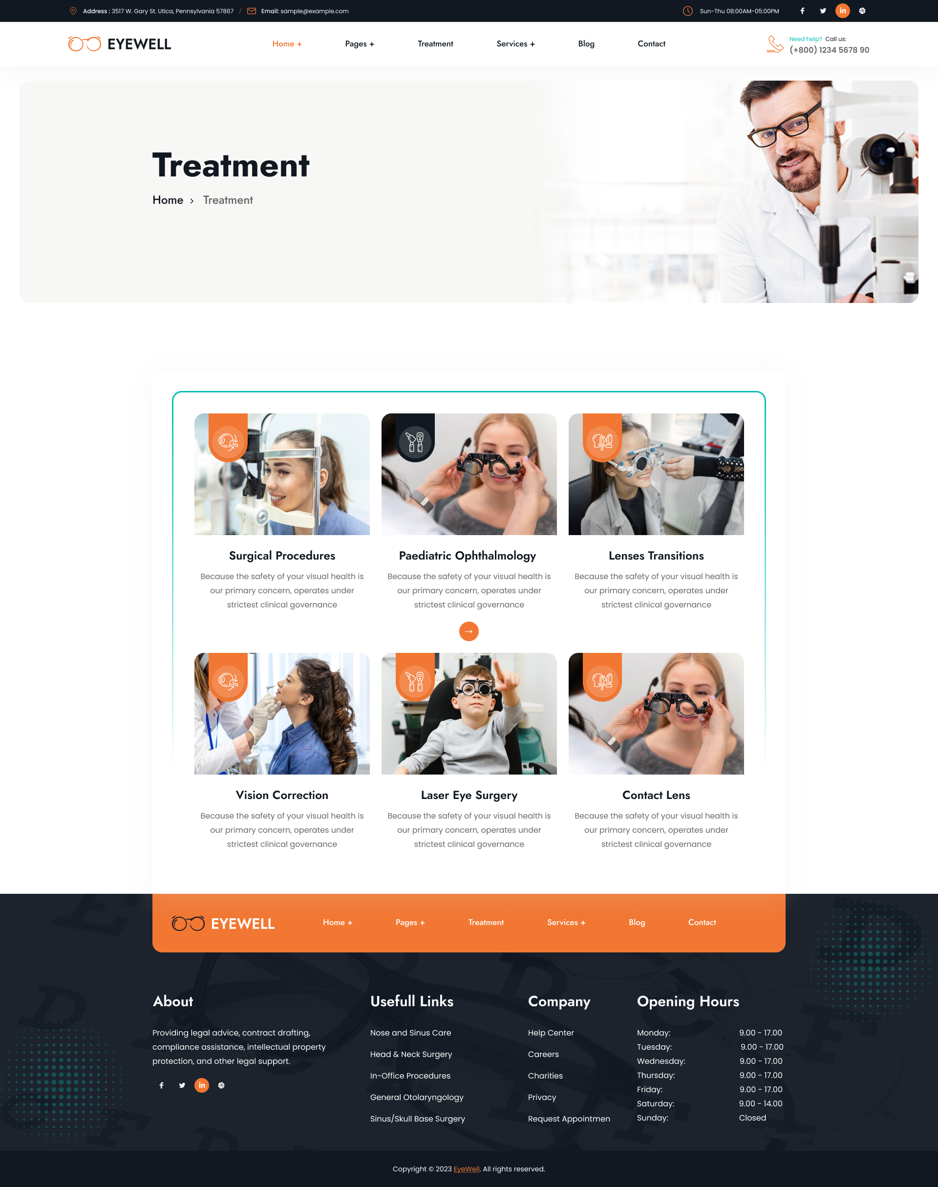 EyeWell – Eye Care Figma Template by wpmessiah | ThemeForest