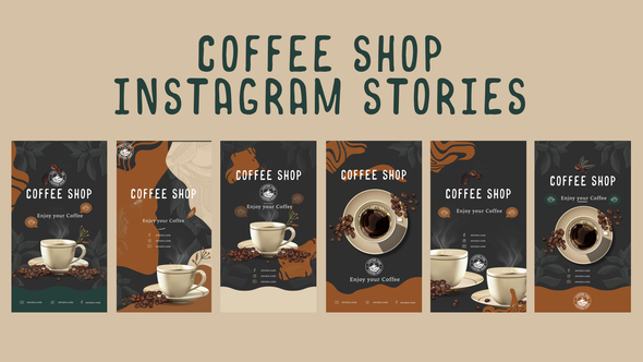 Coffee shop instagram stories, After Effects Project Files | VideoHive