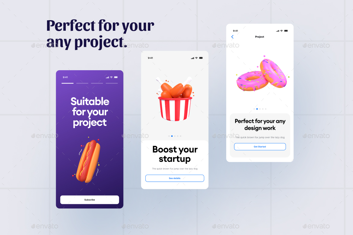 Food 3D Icon Pack, Graphics | GraphicRiver