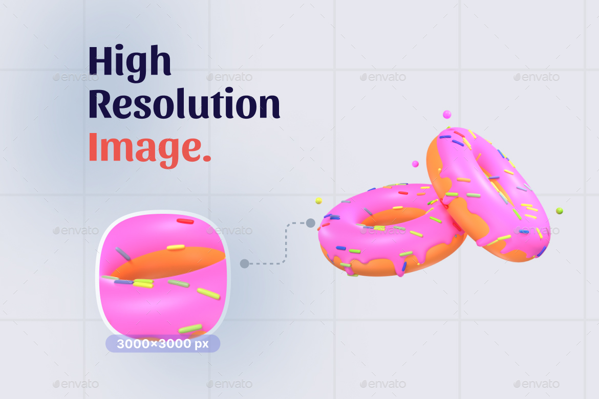 Food 3D Icon Pack, Graphics | GraphicRiver