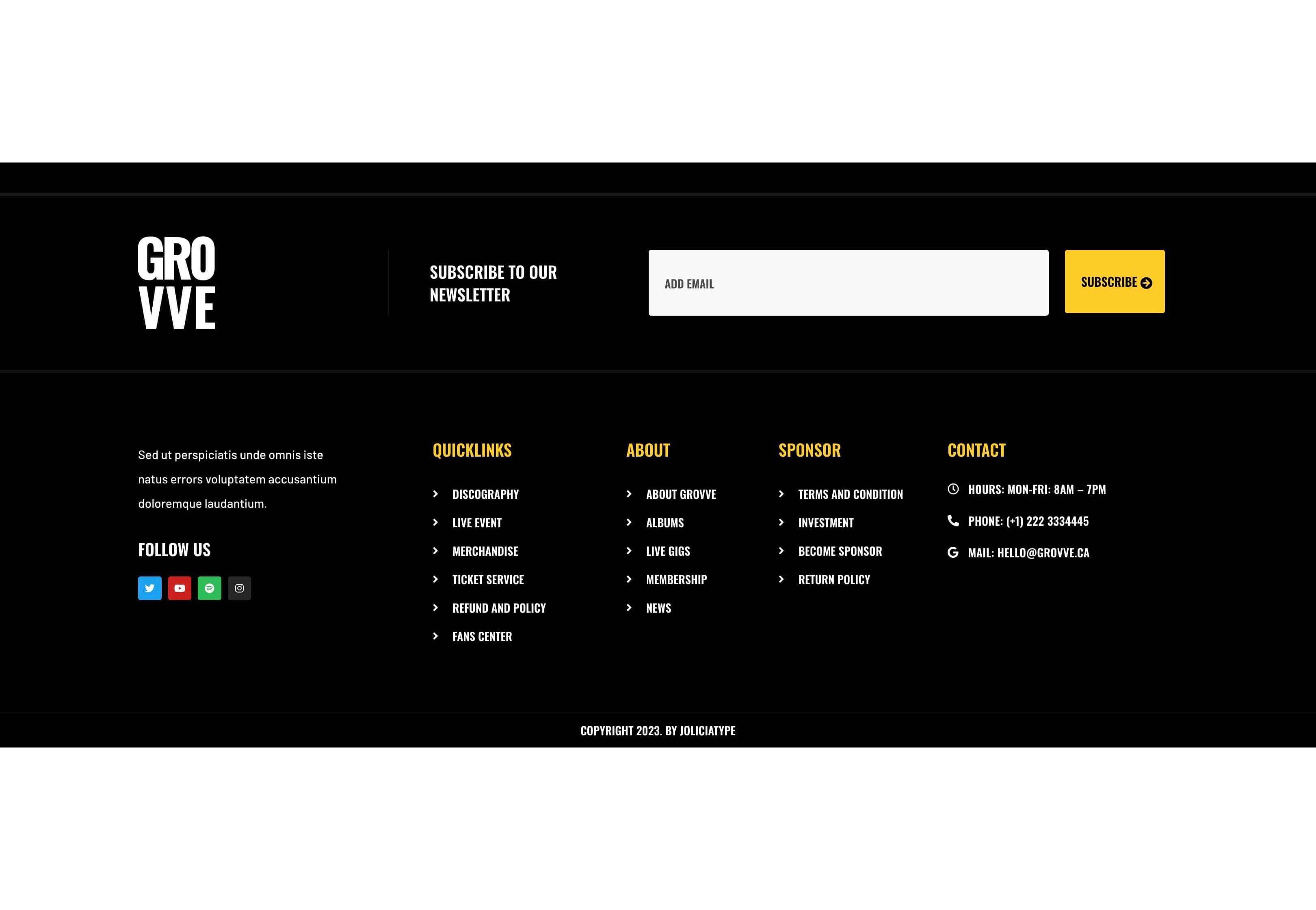 Grovve - Rock Band & Music Elementor Template Kit by jolitheme ...