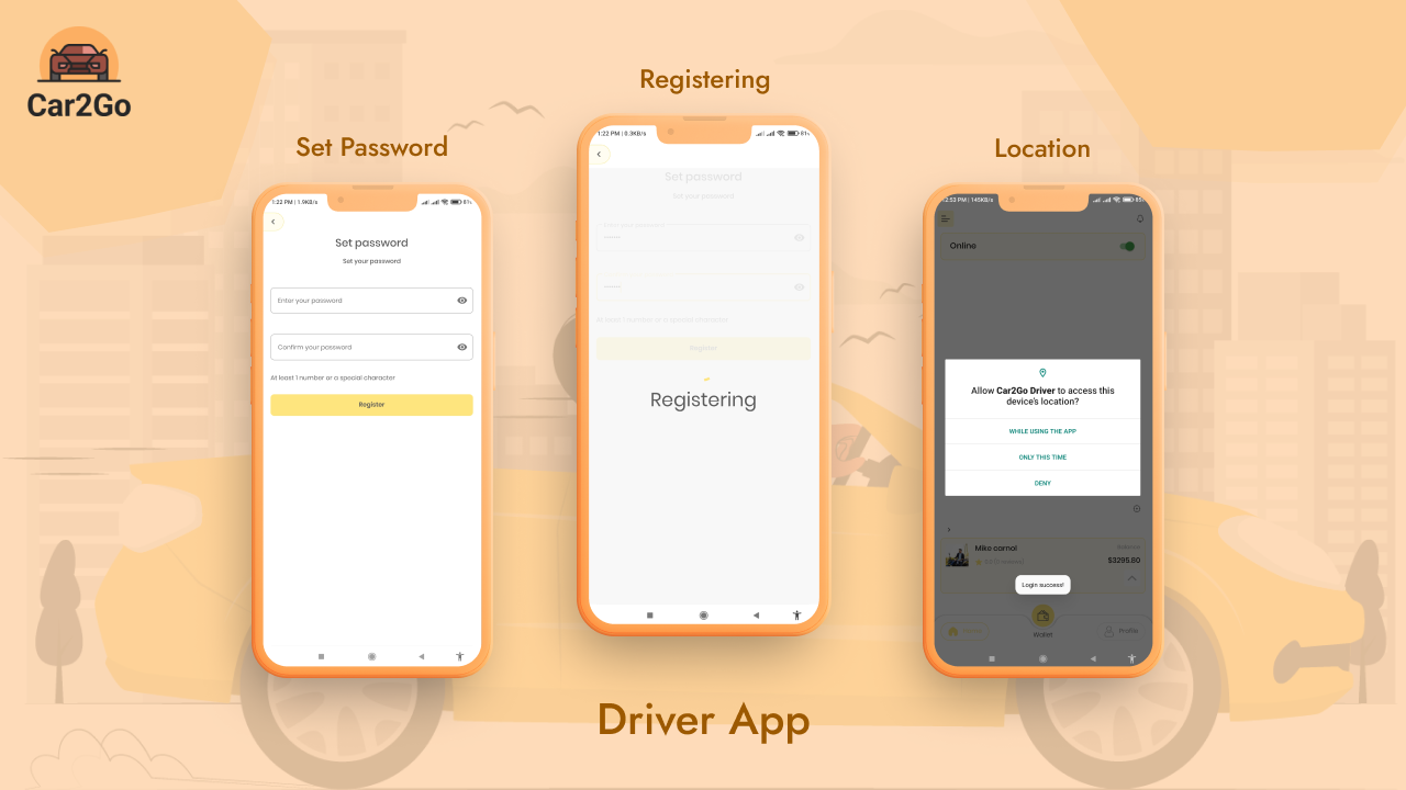 Car2Go - One Stop Ride Share Platform | User Native Android App ...