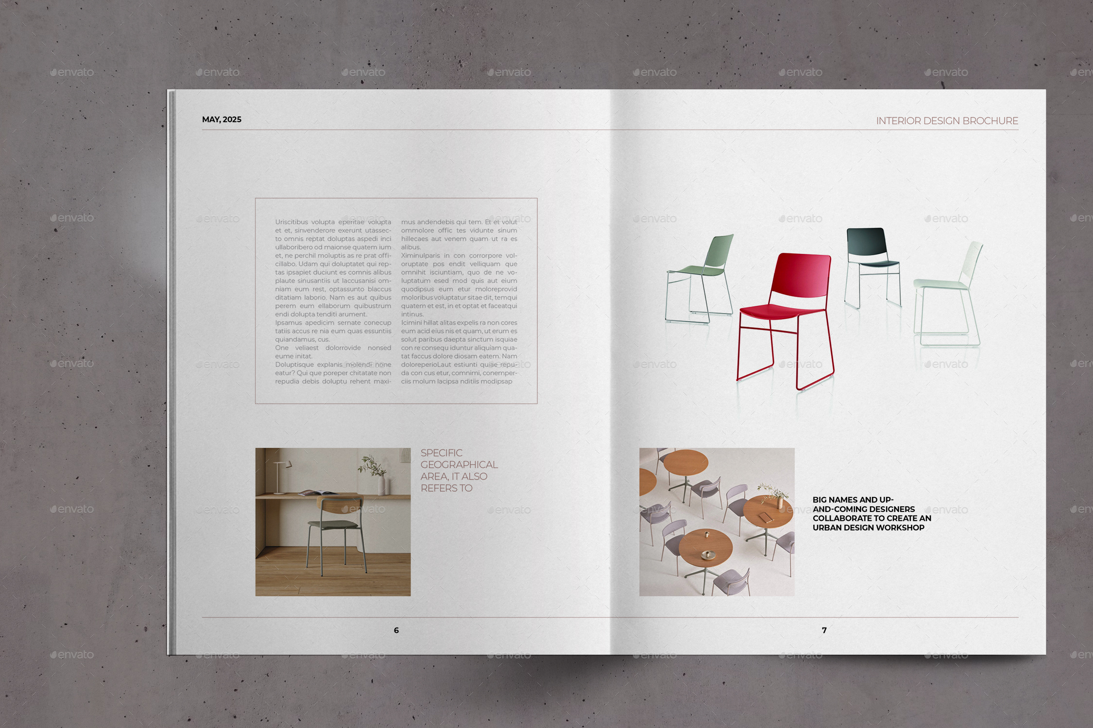 Interior Design Catalog Layout, Print Templates | GraphicRiver