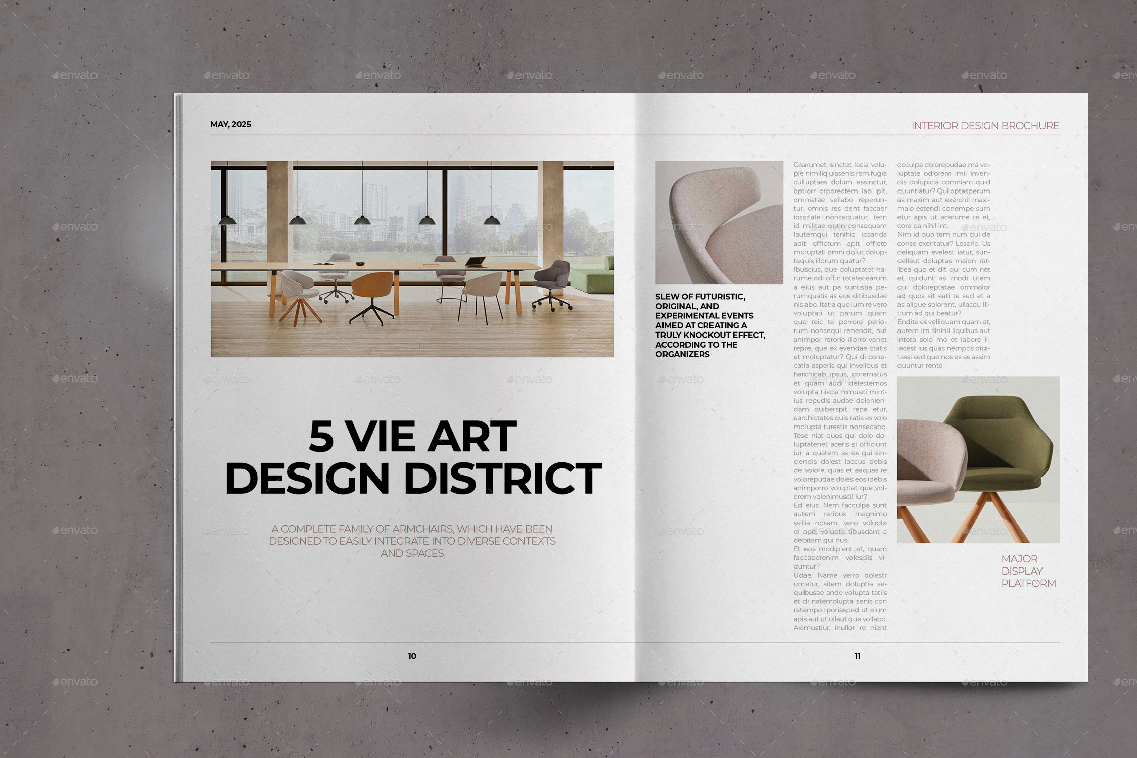 Interior Design Catalog Layout, Print Templates | GraphicRiver