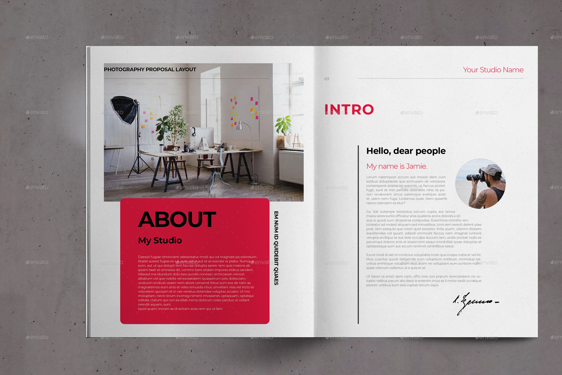 Photo Studio Proposal Brochure, Print Templates | GraphicRiver