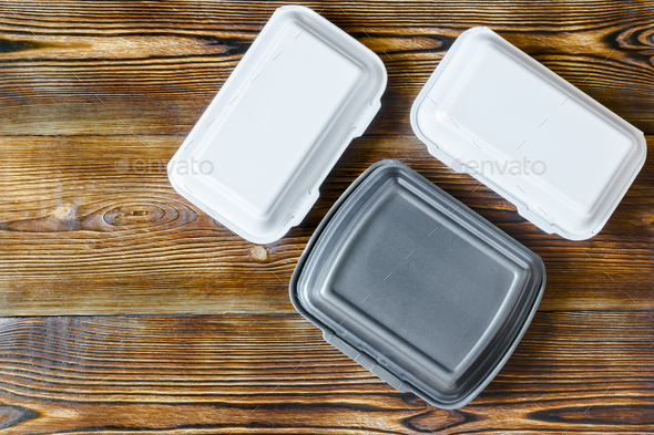 plastic disposable food containers. Food delivery service from ...