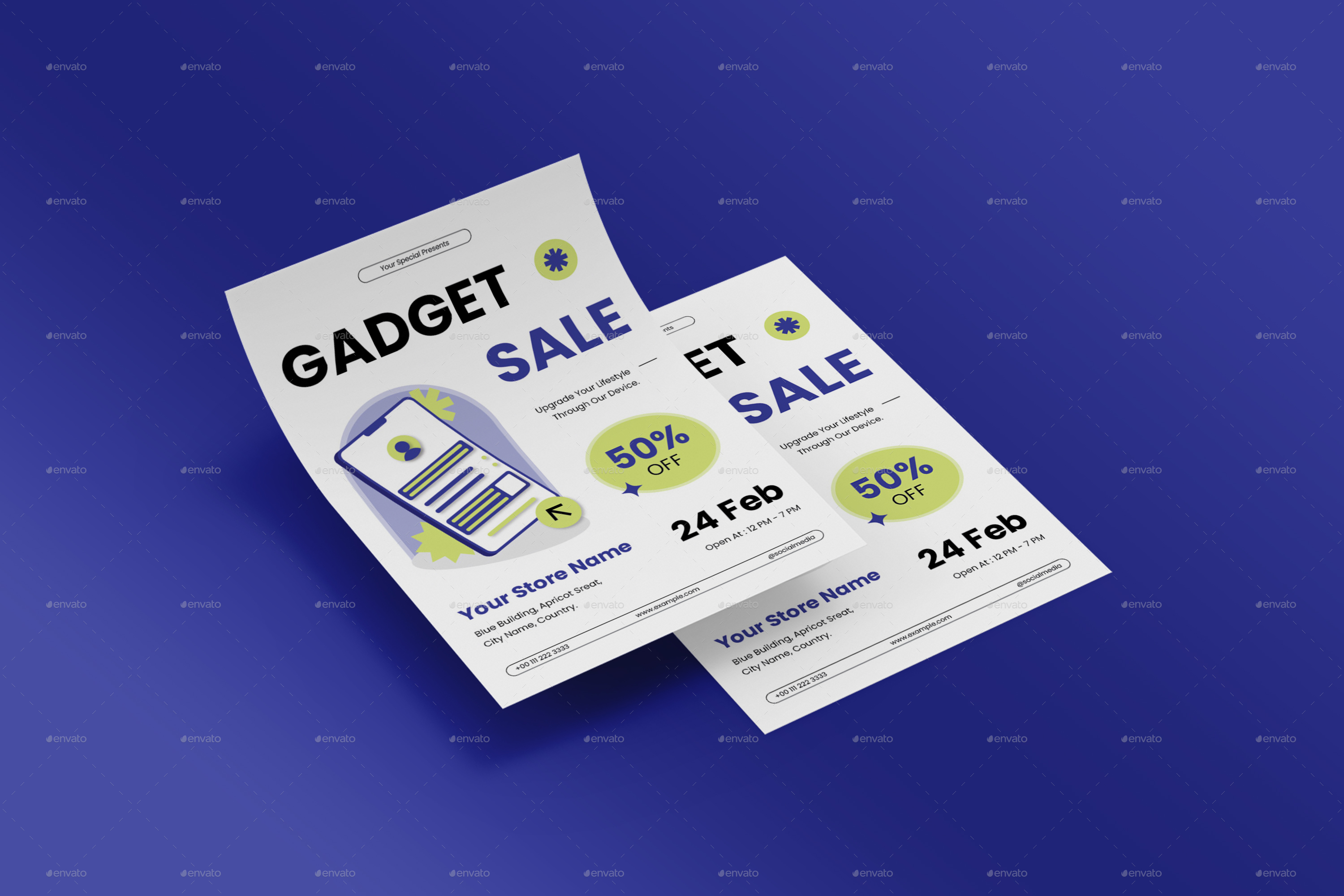 Modern Creative Gadget Sale Flyer Set, Print Templates | GraphicRiver