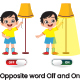Opposites for kids Off and On, Graphics | GraphicRiver