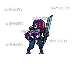 Robot Character Sprites Sheets, Game Assets | GraphicRiver