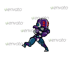 Robot Character Sprites Sheets, Game Assets | GraphicRiver