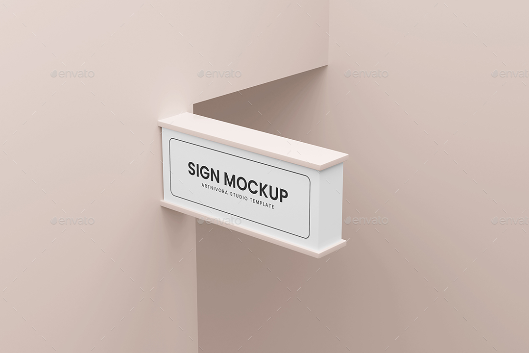 Sign Board Mockup, Graphics | GraphicRiver