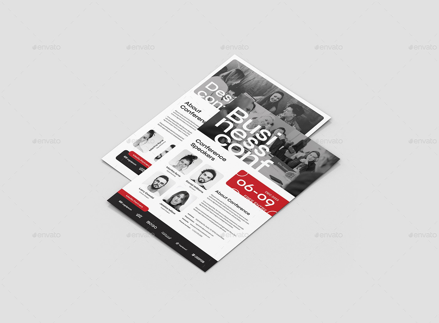 Conference Flyer Template, Print Templates | GraphicRiver
