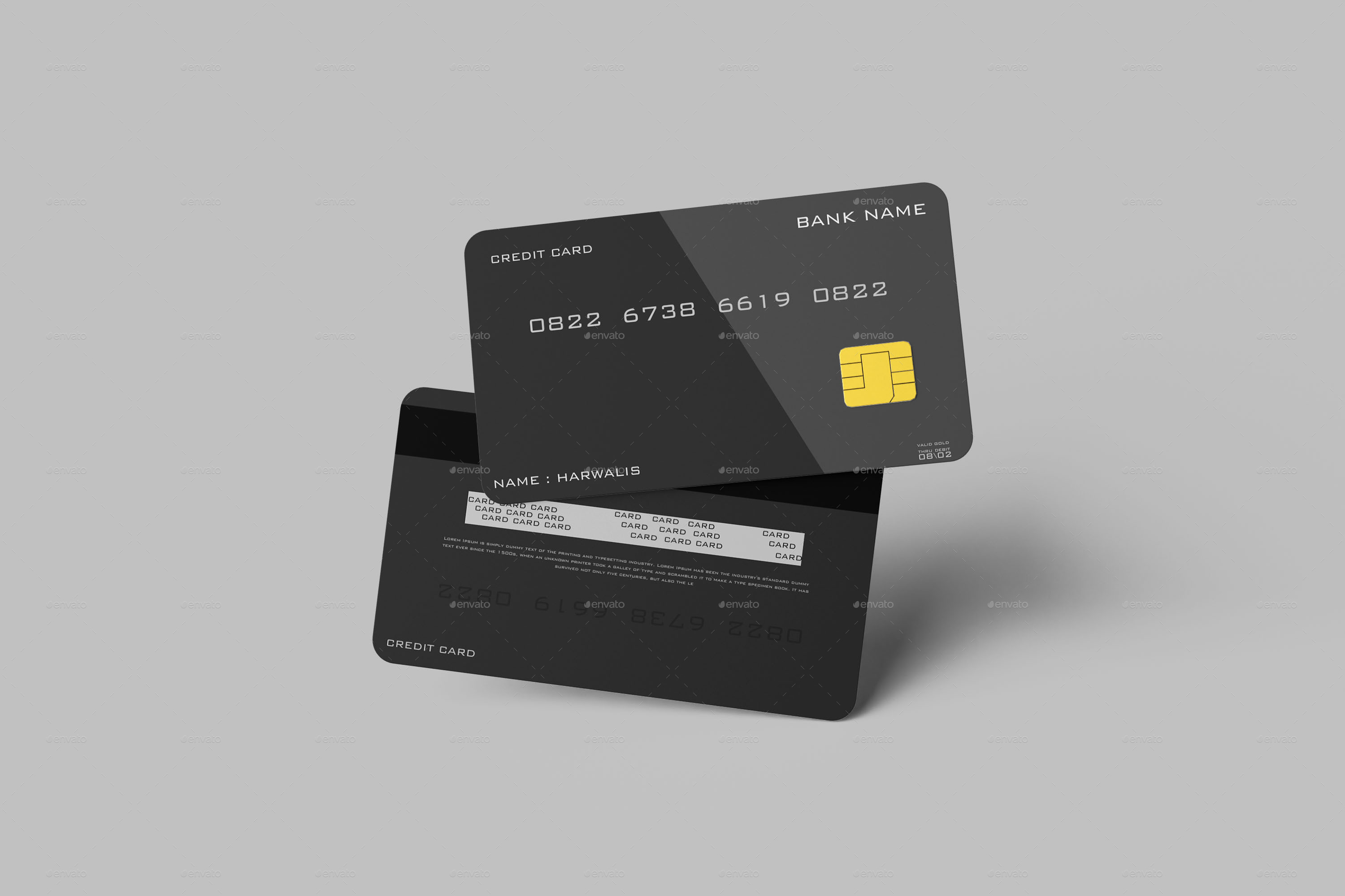 Hordel Credit Card Mockup by walisws84 | GraphicRiver