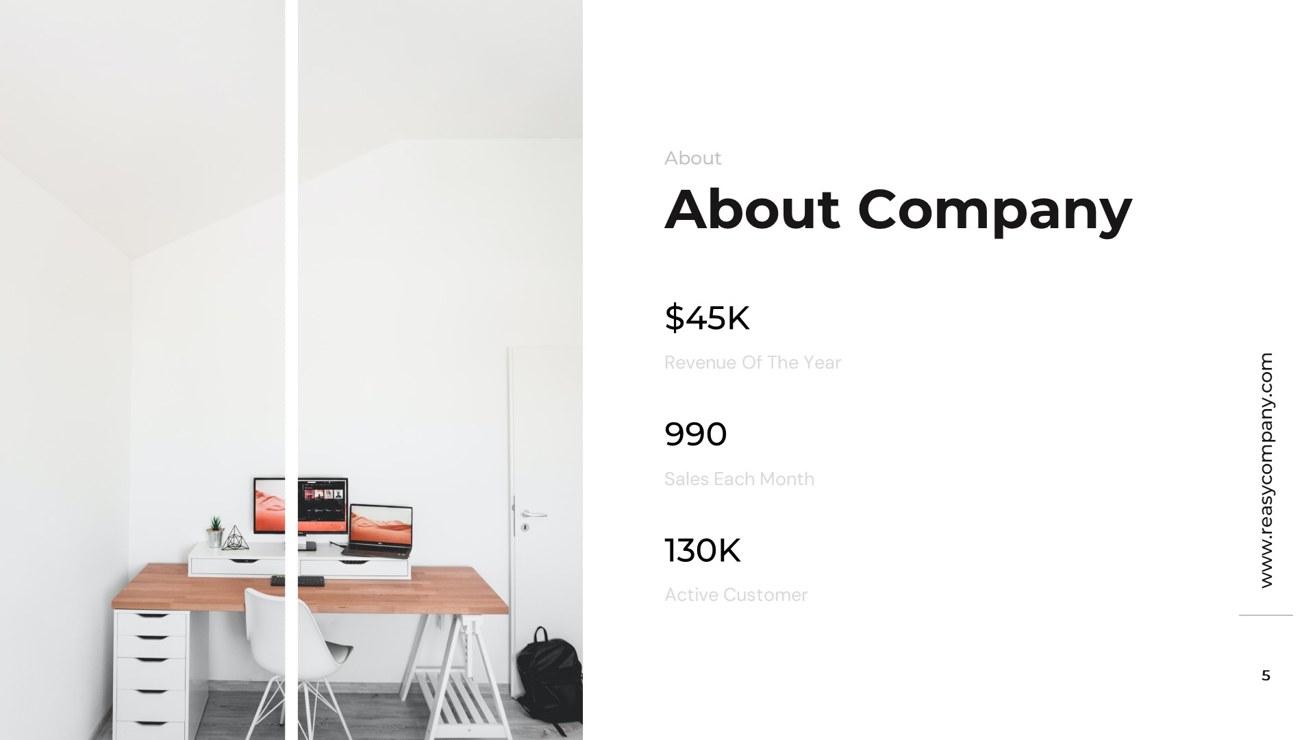 Reasy – Minimalis PowerPoint Template, Presentation Templates ...