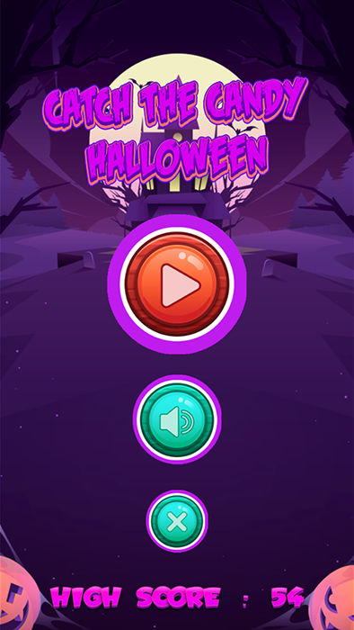 Catch the Candy Halloween Game (Construct 3 | C3P | HTML5) by CGFX-Studio