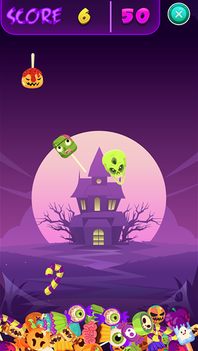 Catch the Candy Halloween Game (Construct 3 | C3P | HTML5) by CGFX-Studio