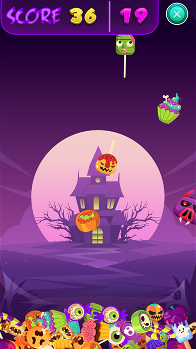 Catch the Candy Halloween Game (Construct 3 | C3P | HTML5) by CGFX-Studio