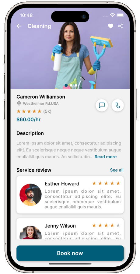 Home Service Finder App Template in iOS Swift | HelpingHand | Multi ...