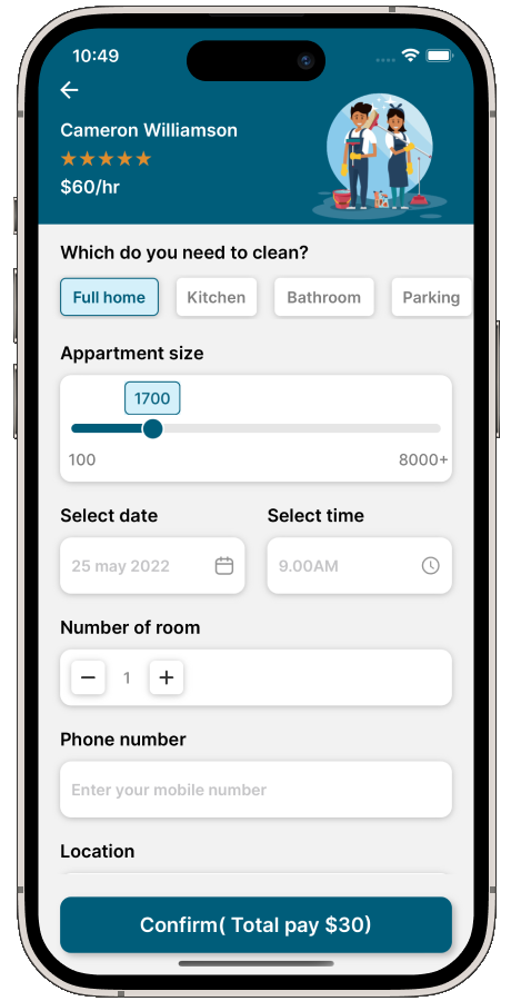 Home Service Finder App Template in iOS Swift | HelpingHand | Multi ...