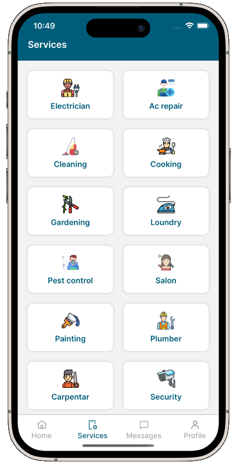 Home Service Finder App Template in iOS Swift | HelpingHand | Multi ...