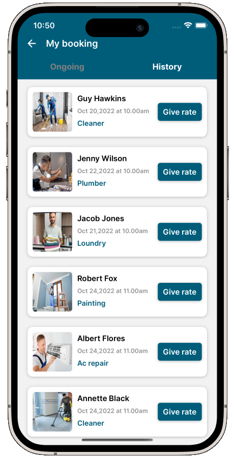 Home Service Finder App Template in iOS Swift | HelpingHand | Multi ...