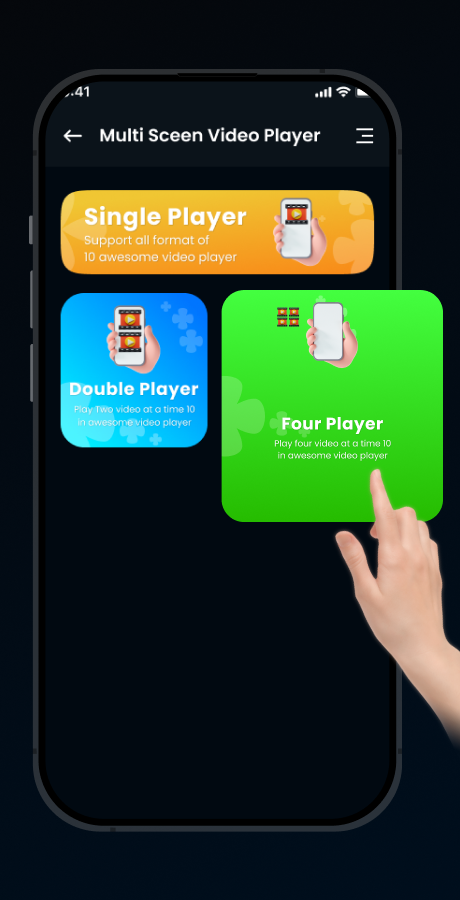Multi Screen Video Player - Multi Screen View Player - Admob - Android App by Vayu_Android