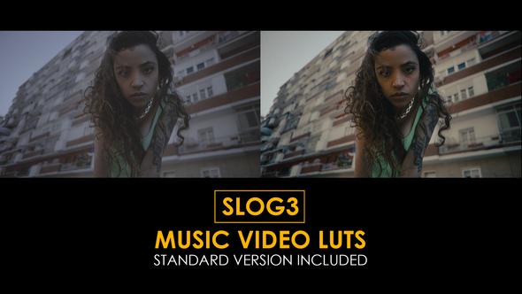 Slog3 Music Video and Standard Color LUTs, Apple Motion Templates ...