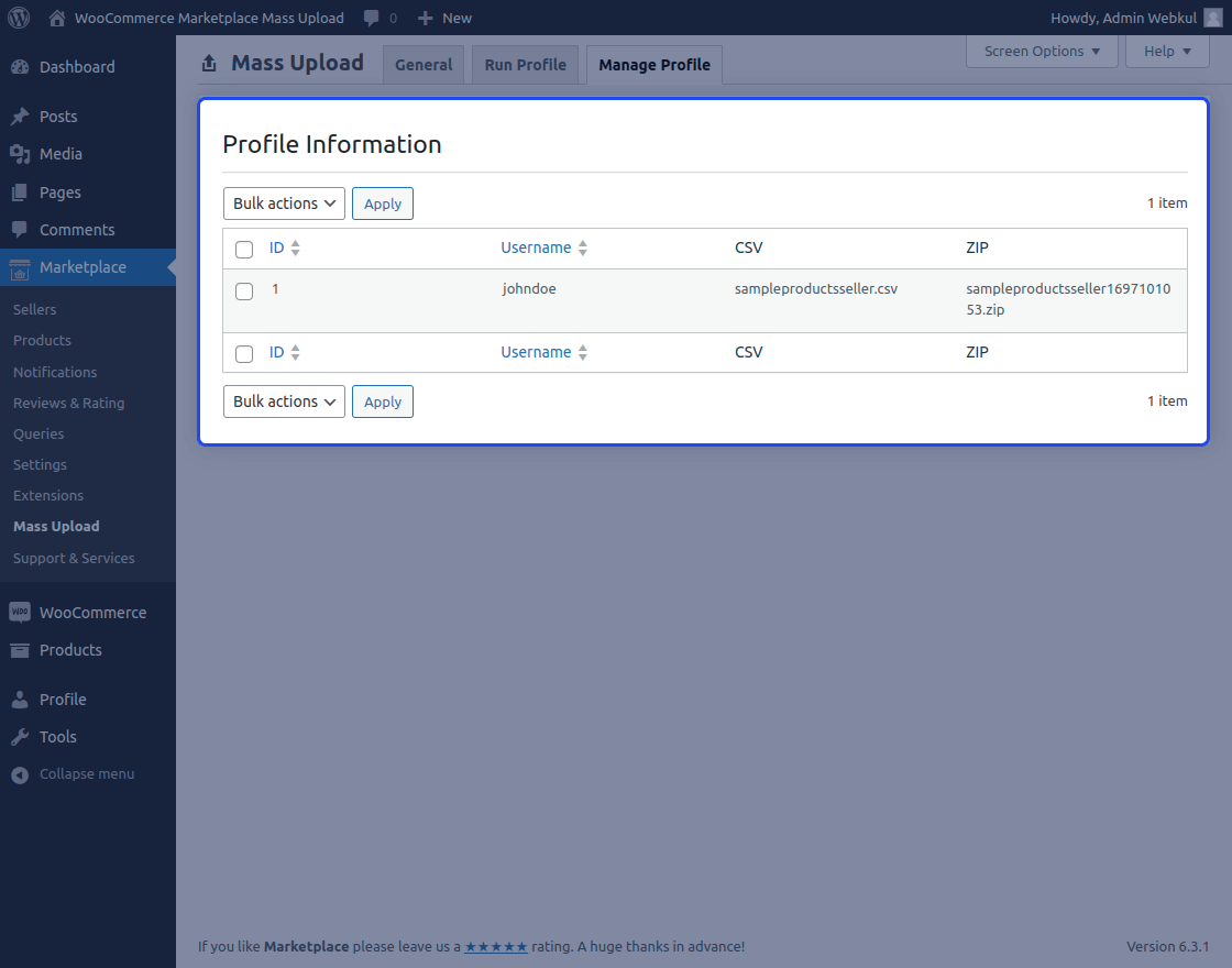 WordPress WooCommerce Marketplace Mass Upload Plugin by Webkul | CodeCanyon