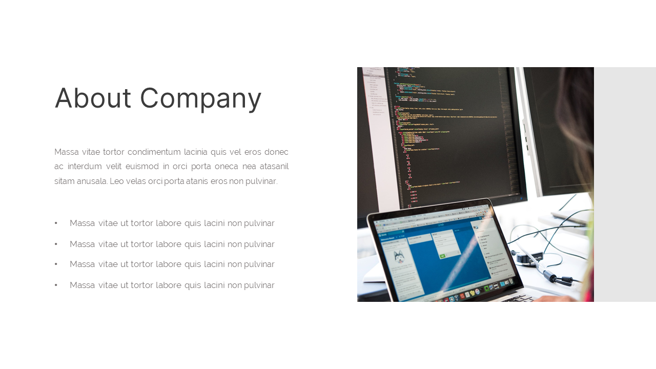 Simultan - Minimal Business Google Slides Template, Presentation Templates