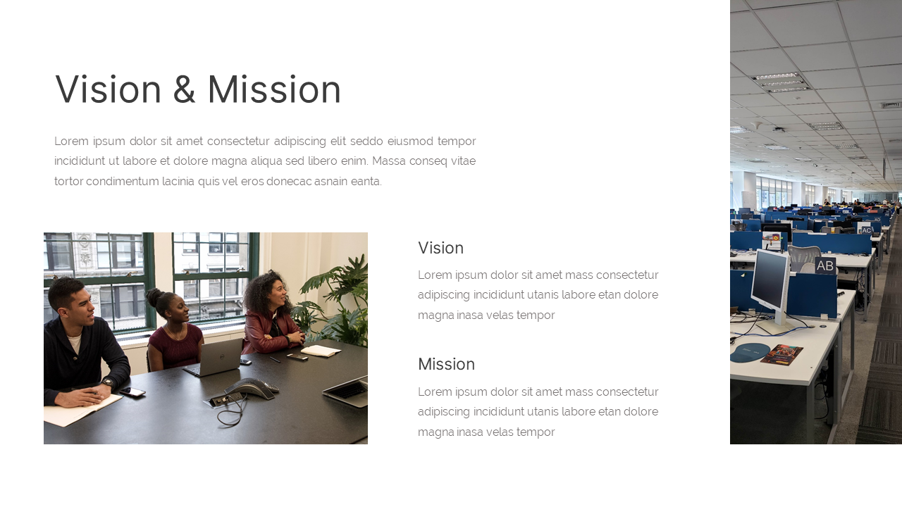 Simultan - Minimal Business Google Slides Template, Presentation Templates