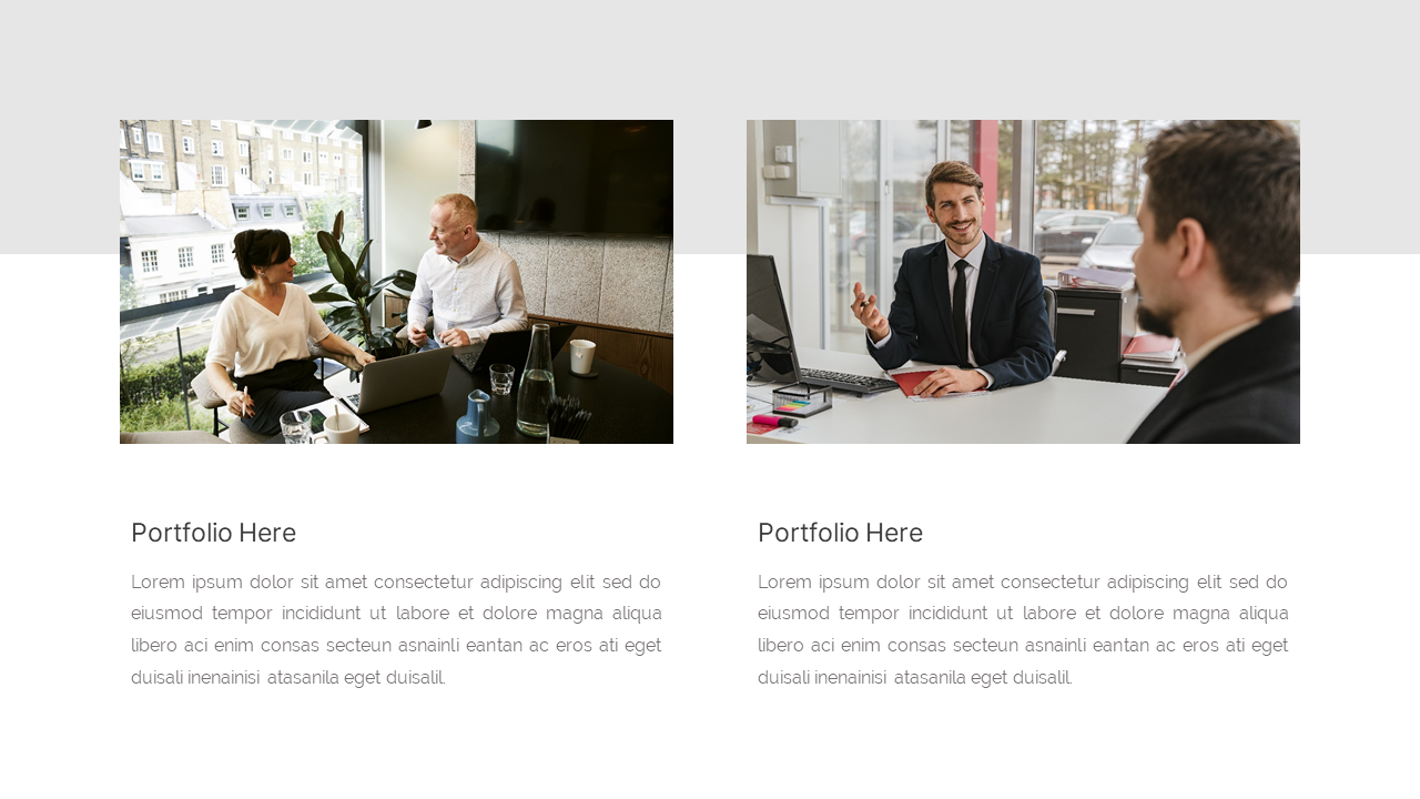 Simultan - Minimal Business Google Slides Template, Presentation Templates