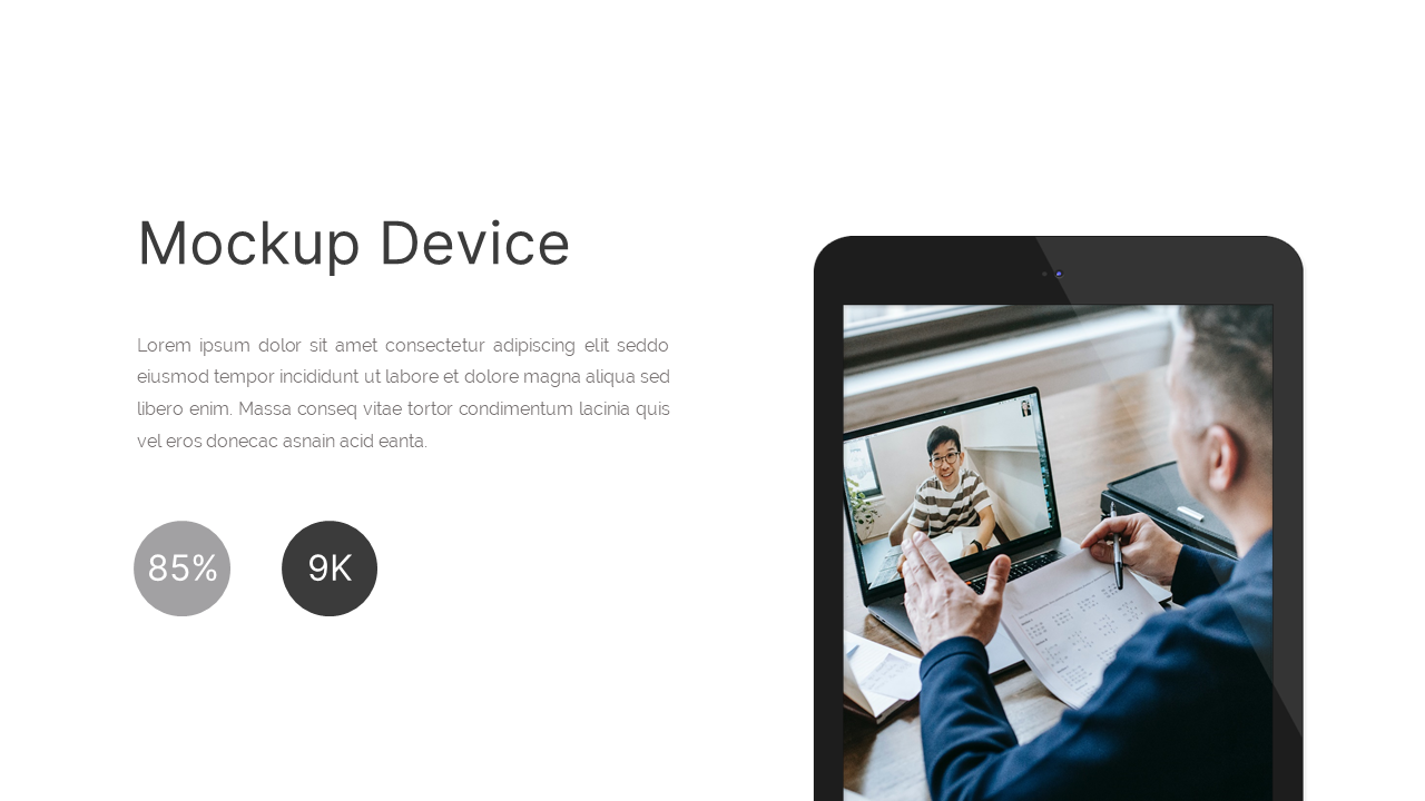 Simultan - Minimal Business Google Slides Template, Presentation Templates