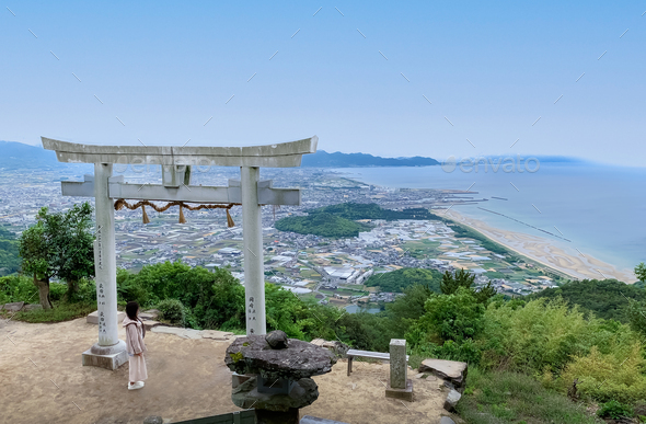 Torii in the Sky of Takaya Shrine, Kagawa, Japan Stock Photo by ...