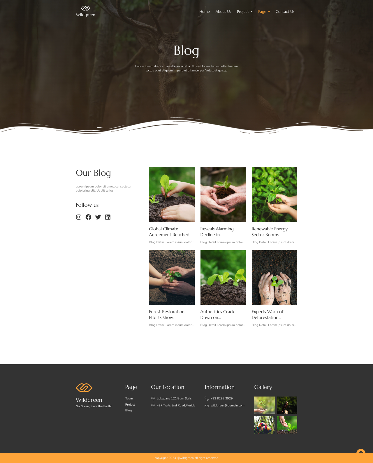 Wildgreen - Environmental NGO Elementor Template Kit by antstheme ...