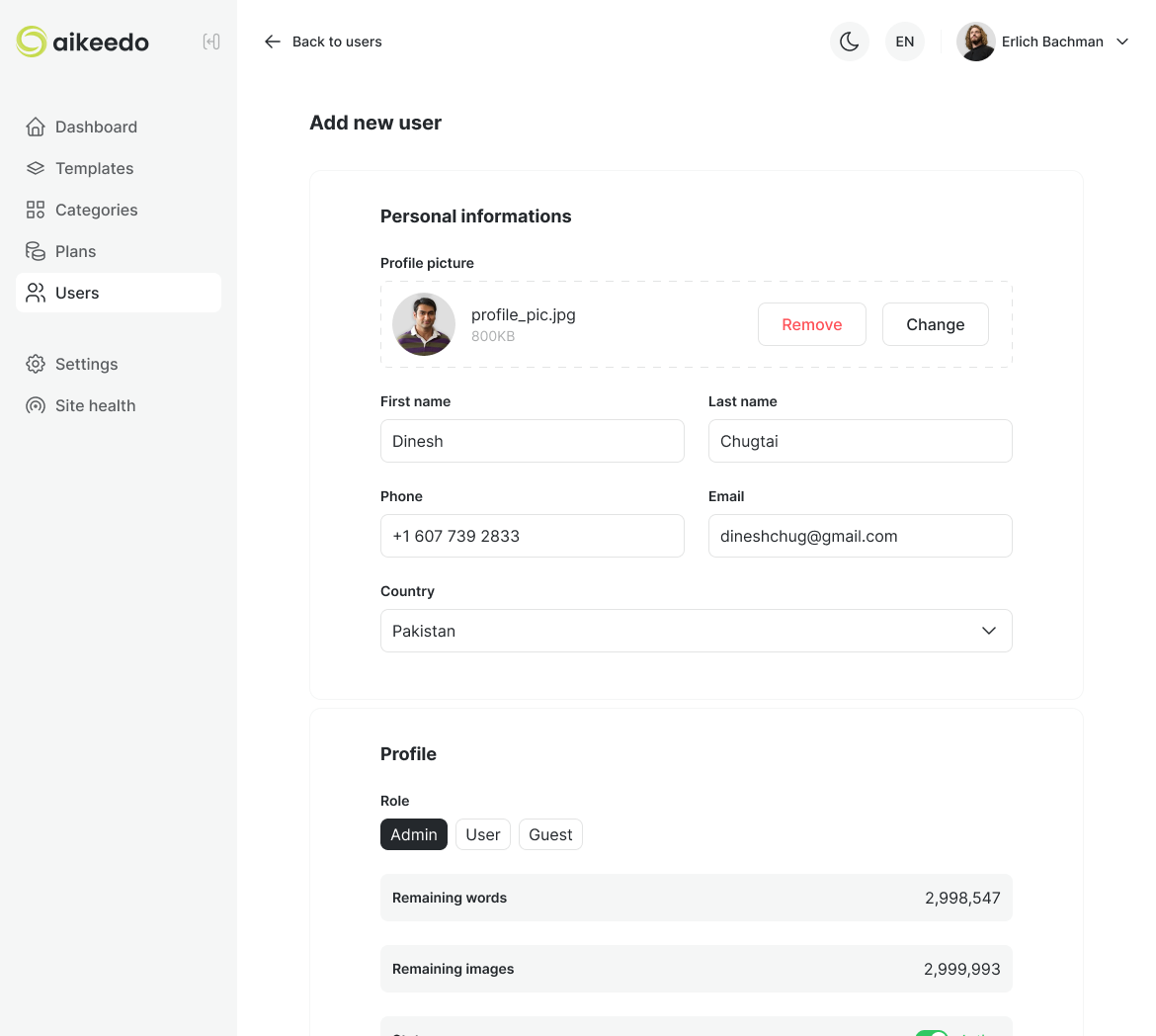 Aikeedo - AI Content Generator Platform - SaaS Ready - OpenAI by heyaikeedo