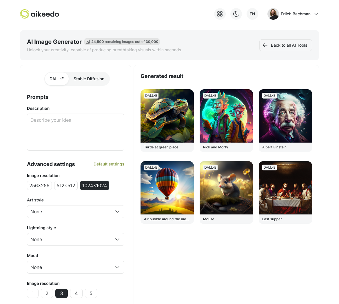 Aikeedo - AI Content Generator Platform - SaaS Ready - OpenAI by heyaikeedo