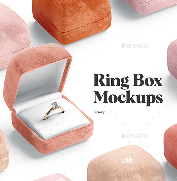 Ring Box Mockups, Graphics | GraphicRiver