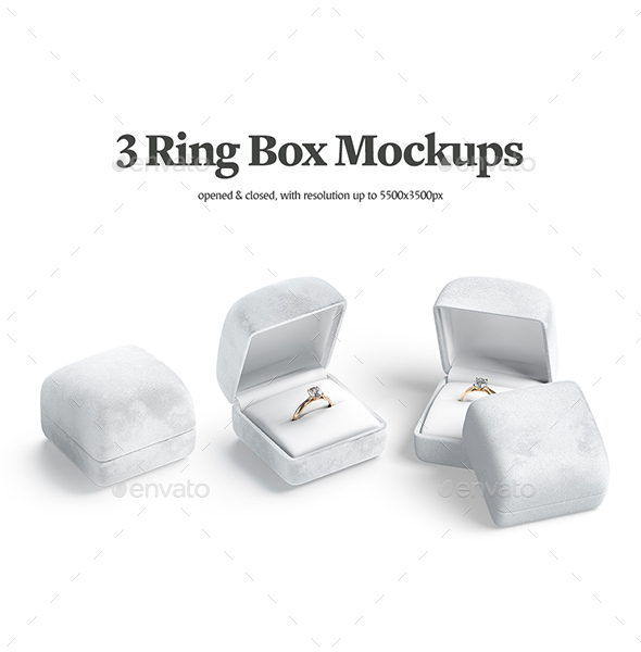 Ring Box Mockups, Graphics | GraphicRiver